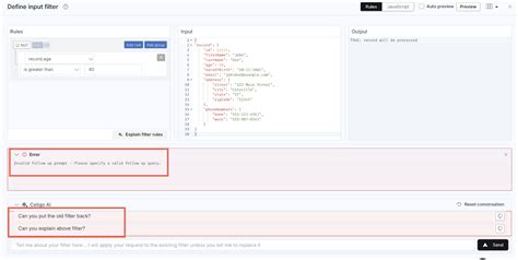 Create Or Explain Filter Rules Using The Celigo Ai Component Celigo Help Center