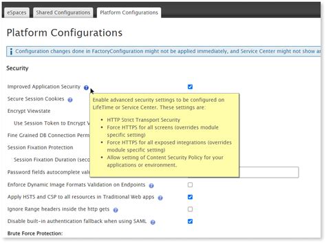 Factory Configuration Outsystems 11 Documentation