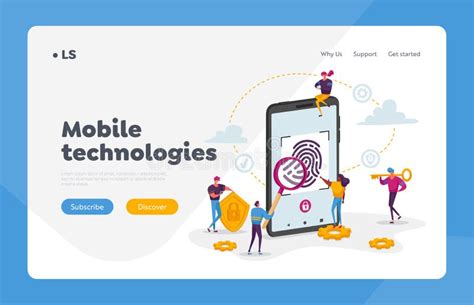 Cyber Security Futuristic Technologies Concept Fingerprint Scanning