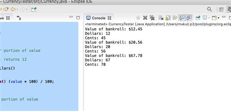 Solved Public Class Currencytester Public Static Void Mainstring Course Hero