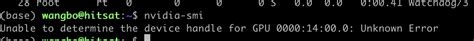 Unable To Determine The Device Handle For Gpu Unknown Error Linux