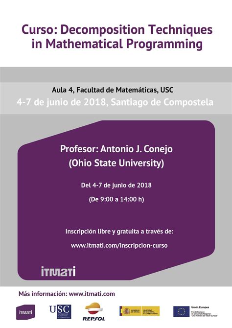 Curso De Formación Decomposition Techniques In Mathematical Programming Itmati