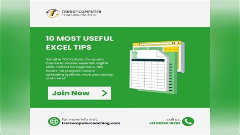 10 most useful excel tips youtube