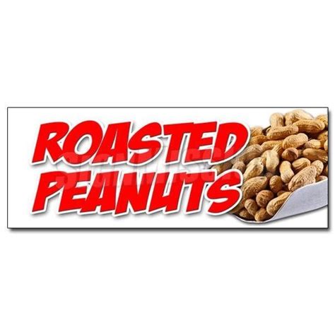 Signmission Roasted Peanuts Decal Sticker Fresh Hot Salted Jumbo Nut
