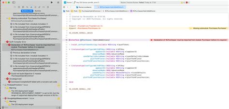 Ios Archive Error · Issue 134 · Revenuecatpurchases Flutter · Github