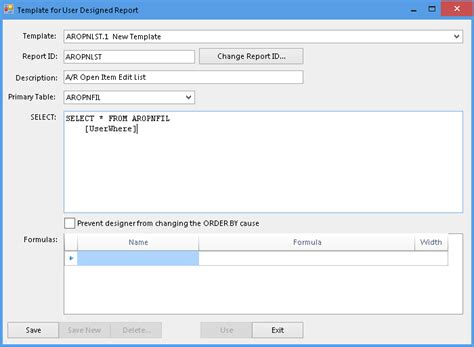 developing a new elliott v8 6 report desk user defined report udr