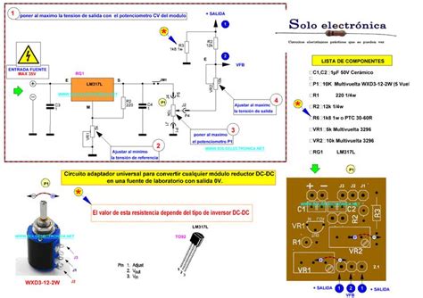 Electronic Circuit Diagram With Component Instructions