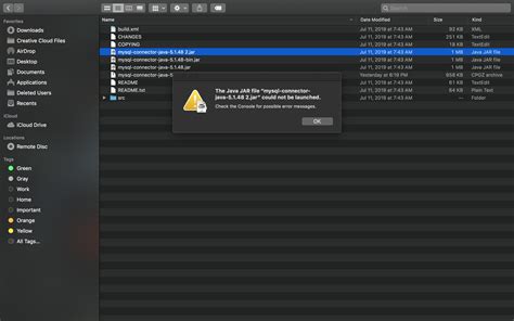 mysql “connector j 5 1 48” platform independent on macos mojave issues