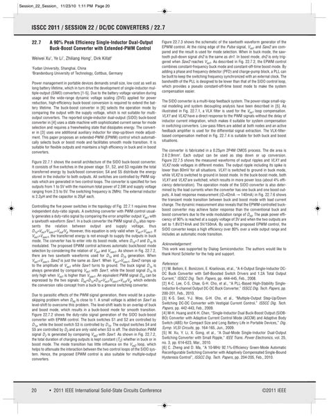 Pdf A 90 Peak Efficiency Single Inductor Dual Output Buck Boost Converter With Extended Pwm