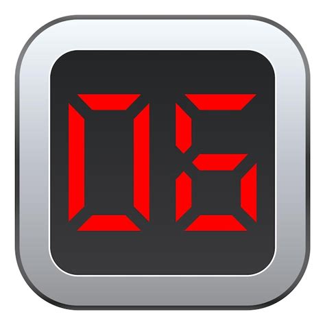 Premium Vector Six Digit On Led Screen Red Number Indicator