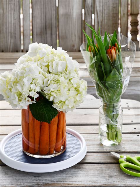 How To Make An Easy Carrot Flower Arrangement Cottontails And Carrots