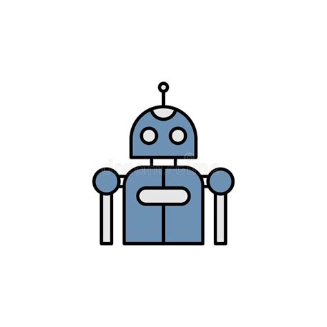 Robotics Robot Outline Icon Signs And Symbols Can Be Used For Web