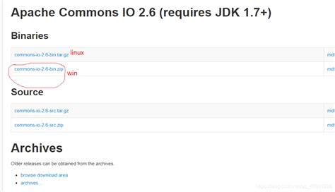 Commons Io的下载和使用commons Io官网 Csdn博客