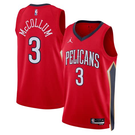 New Orleans Pelicans Jordan Statement Edition Swingman Jersey Red C