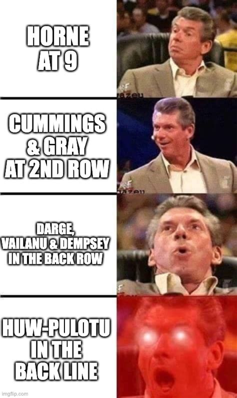 Vince Mcmahon Reaction Wglowing Eyes Imgflip