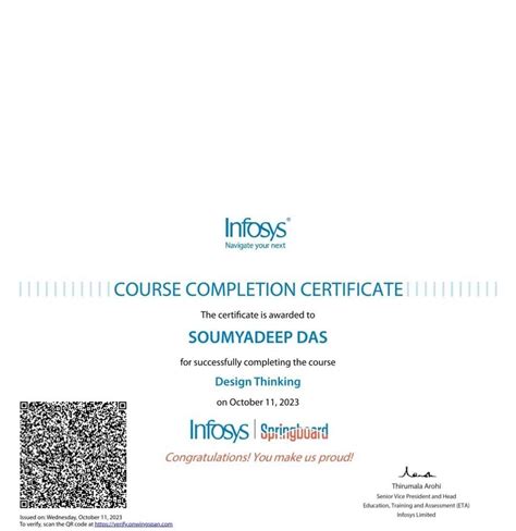 soumyadeep das on linkedin infosys providing such a valuable