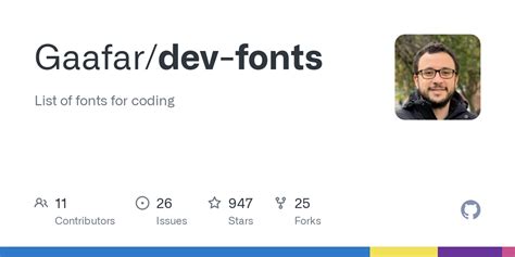 GitHub Gaafar Dev Fonts List Of Fonts For Coding