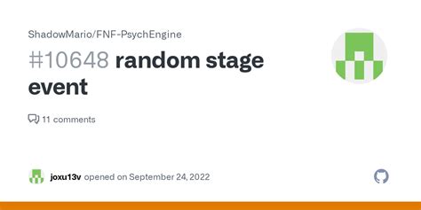 Random Stage Event Issue 10648 ShadowMario FNF PsychEngine GitHub