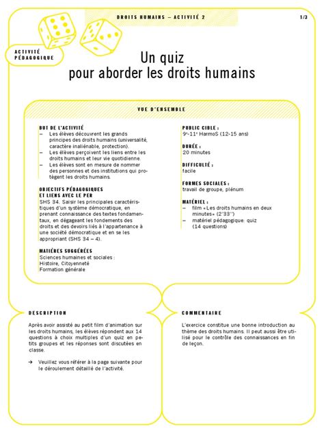 Intro Dh Activite Pedagogique2 Pdf