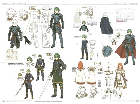 Hidari Works Concept Art For Alm And Celica From The Fe Sov