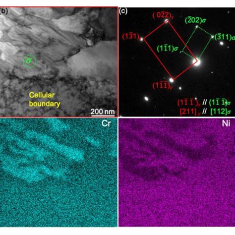 Lamellar Like σ Phase Nearby A Mcs A The Bf Tem Image Of σ Phase Download Scientific