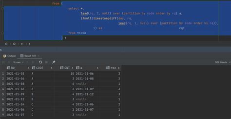 Sql每日一题20211028即将每组code中缺少的日期，用上一个日期（rq）所对应的数量（cnt）补齐使用上一日期补全数据sql Csdn博客