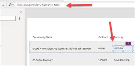 Power Apps Show Currency In Canvas App Gallery Microsoft Dynamics 365