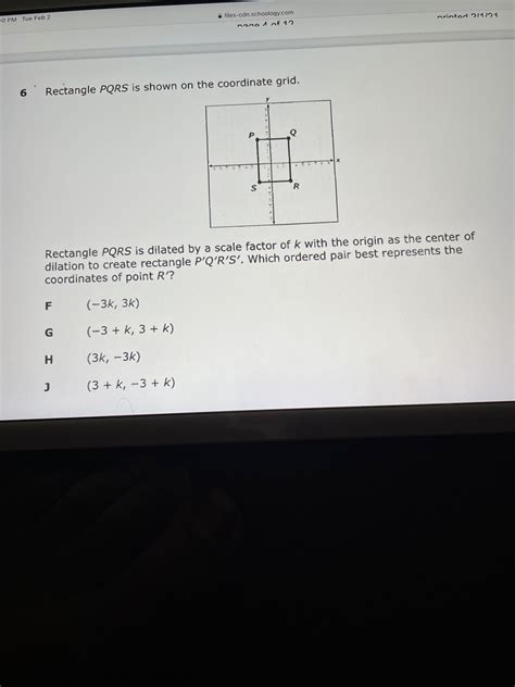 answered rectangle pqrs is shown on the… bartleby