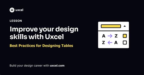 Best Practices For Designing Tables Lesson Uxcel