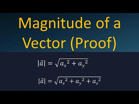 Magnitude Of A Vector Formula Adding Vectors In Magnitude And