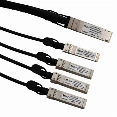 Direct Attached Cable Breakout Twinax Copper Passive Dac Cable 40g Qsfp To 4 X Sfp At