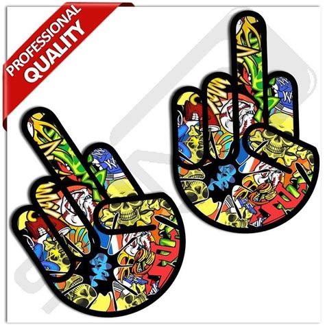 Funny Middle Finger Sticker