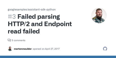 Failed Parsing 2 And Endpoint Read Failed · Issue 3