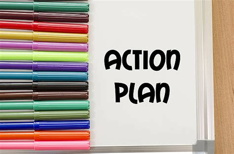 Action Plan Rectangular Concept Rubber Vector Rectangular Concept
