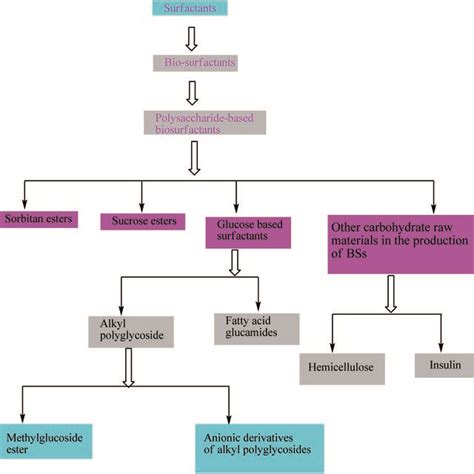 Different Types Of Polysaccharide Based Surfactants The Scheme Is
