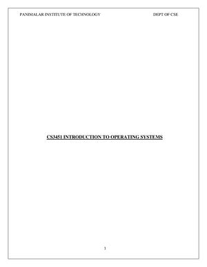OS CSE OS FULL NOTES UNIT I OPERATING SYSTEMS OVERVIEW Introduction To OS Computer