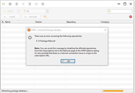 Error Accessing Repositories Vi Package Manager Vipm Vipm Community