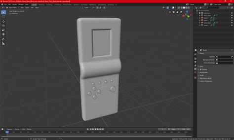 Tetris Brick Electronic Game Blue 3d Model 29 3ds Blend C4d Fbx Max Ma Lxo Obj Free3d