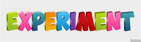 Experiment Text Effect And Logo Design Word