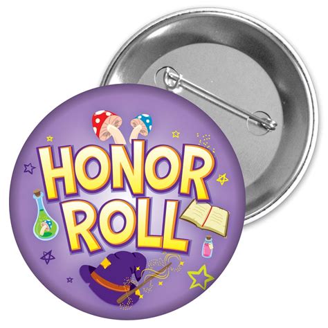 Metal Button Honor Roll