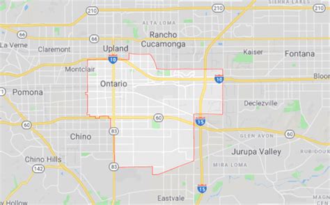 Map Of Ontario California