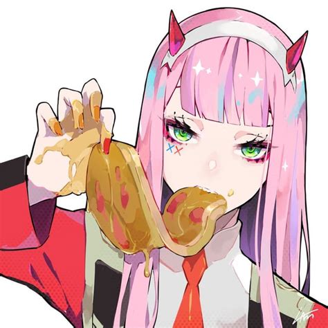 My First Serious Attempt At Zero Two Art Sorry If Its Bad Im Not