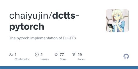 Github Chaiyujin Dctts Pytorch The Pytorch Implementation Of Dc Tts