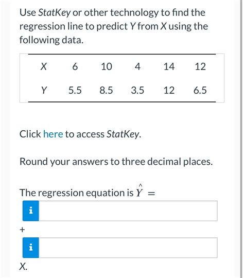 Solved Use StatKey Or Other Technology To Find The Chegg Com