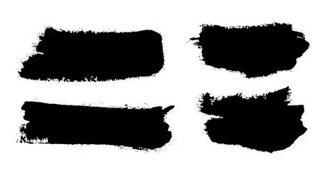 브러시 스트로크 벡터 페인트 브러시 세트입니다 그런 지 디자인 요소 사각형 텍스트 상자 0명에 대한 스톡 벡터 아트 및 기타