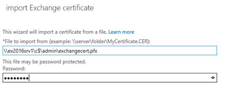 Exporting And Importing SSL Certificates For Exchange