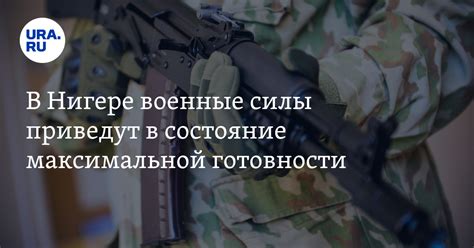 В Нигере военные силы приведут в состояние максимальной готовности