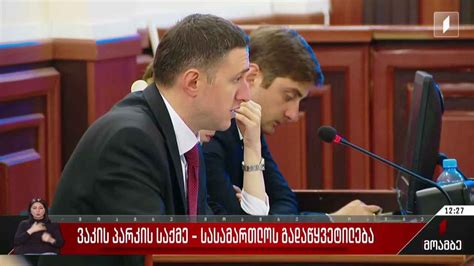 ვაკის პარკის საქმე სასამართლოს გადაწყვეტილება Youtube