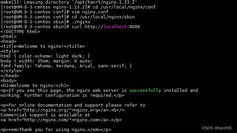 安装nginx教程 Csdn博客