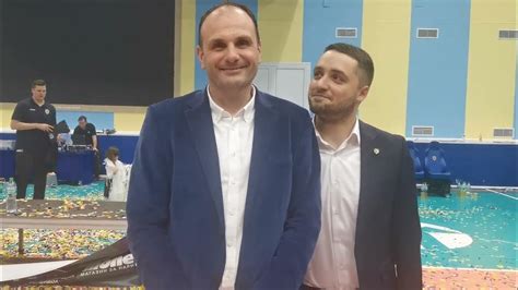 Мениджърът на Марица Пловдив Борис Халачев след спечелване на Купа България 2023 Youtube